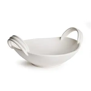 NAPA HOME & GARDEN Modena Decorative Low Bowl - White