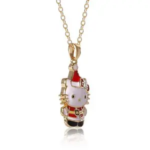 HELLO KITTY Christmas Santa Pendant Necklace