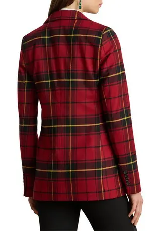 Ralph Lauren Tartan Wool-blend Blazer