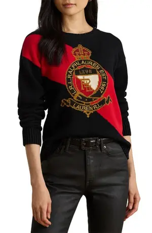 Ralph Lauren Color Blocked Sweaters For Women
