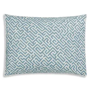 MATOUK Gabriel Quilted Standard Sham - Stony Blue