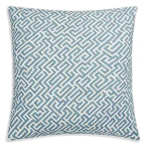 MATOUK Gabriel Quilted Euro Sham - Stony Blue