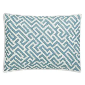 MATOUK Gabriel Quilted Boudoir Sham - Stony Blue