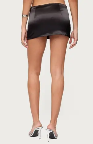 EDIKTED Satin Mini Skort