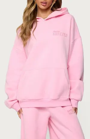 EDIKTED Oversized Hoodie With Logo