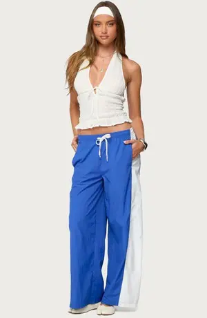 EDIKTED Jaye Contrast Panel Track Pants