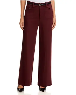 FRAME The Slim Palazzo Pants - Currant
