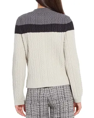 Lyssé Gabriel Crewneck Cable Knit Sweater