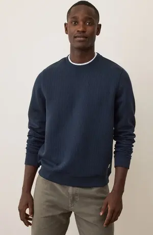 Marine Layer Corbet Vertical Quilted Sweatshirt