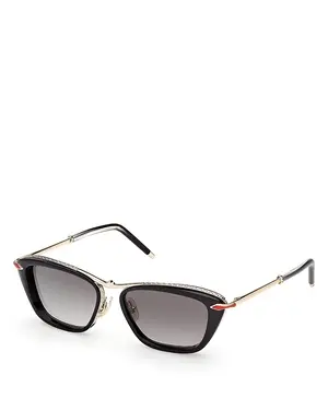 CHRISTIAN LOUBOUTIN Geometric Sunglasses, 54mm - Black/smoke