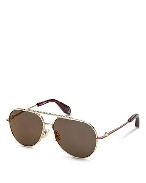 CHRISTIAN LOUBOUTIN Pilot Sunglasses - Glod/smoke