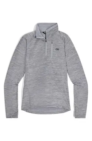 OUTDOOR RESEARCH Vigor Grid Fleece Quarter Zip - Grey Heather
