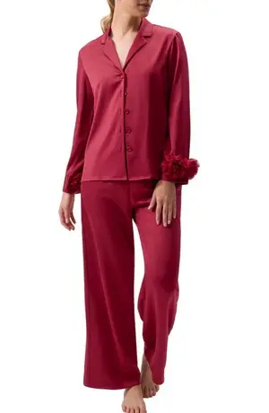 Rya Collection Sweetie Charmeuse Pajamas - Holly