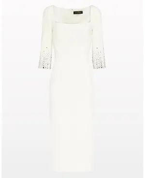 Jenny Packham Rosebud Midi Dress - Vanilla