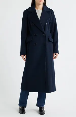 Michael Kors Double-breasted Wool-blend Coat - Admiral