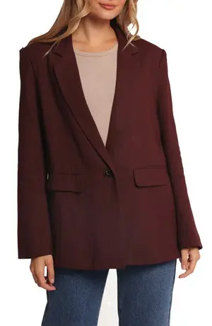 Oversized Notched Lapel Blazers for Women