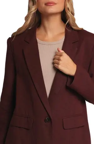 PETAL & PUP Oversized Blazer With Notched Lapels