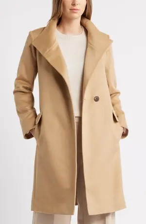 Fleurette Milly Cashmere Coat - Camel
