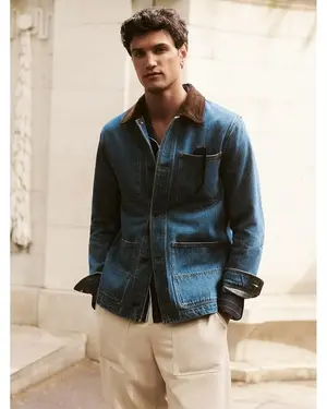 REISS Marks Denim Worker Jacket