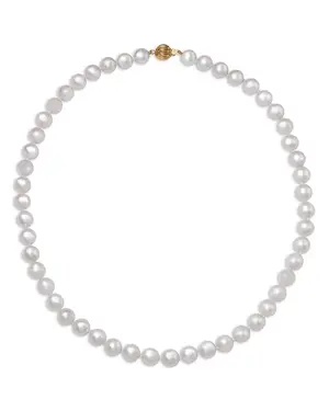 Bloomingdale'S Cultured Akoya Pearl Necklace - White