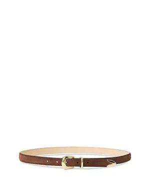 B-low The Belt Leo Suede Belt Chocolate Gold