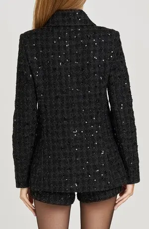 WAYF X Sara Walker Andie Sequin Tweed Jacket