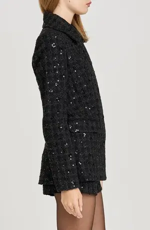 WAYF X Sara Walker Andie Sequin Tweed Jacket