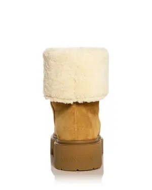 Moncler Aurea Mid Ankle Boots - Camel