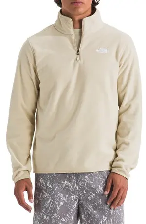The North Face Glacier Fleece Quarter Zip Pullover - Desert Stone