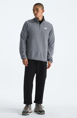 The North Face Glacier Fleece Quarter Zip Pullover - Tnf Mid Grey Heather