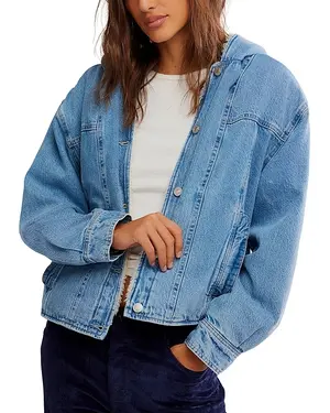 Free People Asher Cozy Denim Jacket