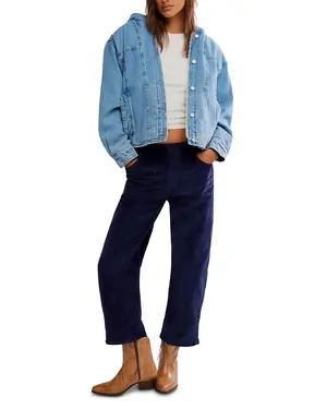 Free People Asher Cozy Denim Jacket