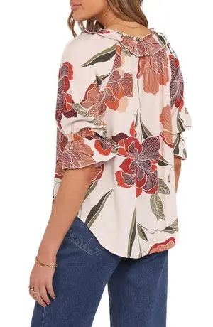 PETAL & PUP Bertha Floral Button-up Top