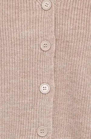 PETAL & PUP Sybil V-neck Cardigan - Mushroom