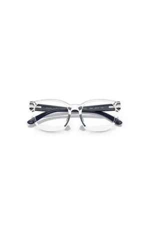 Polo Ralph Lauren 45mm Round Optical Glasses - Transparent