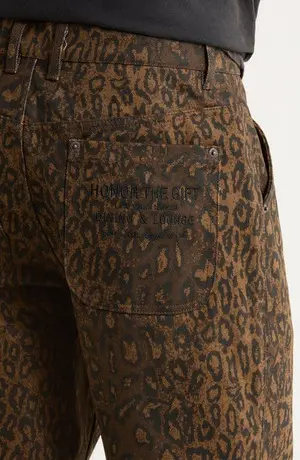 HONOR THE GIFT Printed Straight-leg Pants