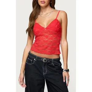 Y2K Inspired Lace Tank Tops