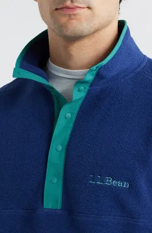 L.l.bean Classic Fleece Half Snap Pullover - Night
