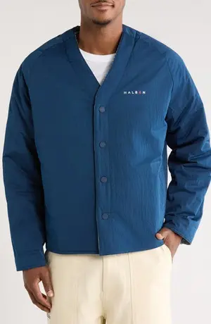 MALBON X Clot Reversible V-neck Jacket