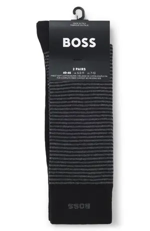BOSS Assorted 2-pack Dress Socks - Black
