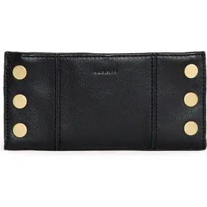HAMMITT 110 North Leather Wallet - Black/brushed Gold