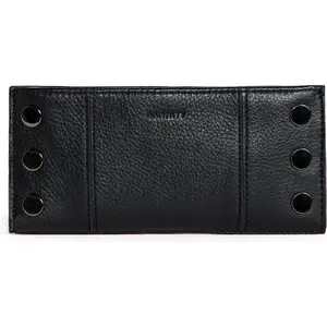 HAMMITT 110 North Leather Wallet - Black/gunmetal