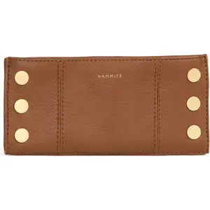 HAMMITT 110 North Leather Wallet - Mahogany/brushed Gold