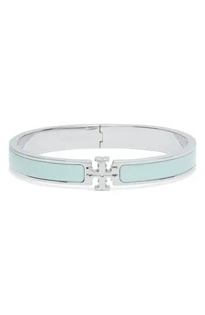 Tory Burch Icon Enamel Bracelet Tory Silver/light Green