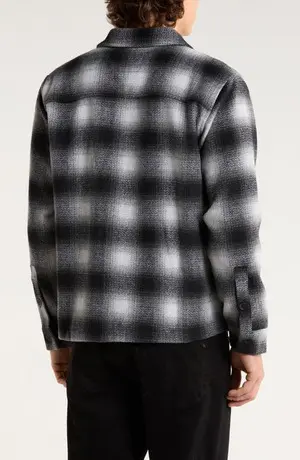PERCIVAL Check Wool Blend Flannel Overshirt