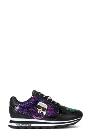 Karl Lagerfeld Paris Platform Sneakers - Multi/black