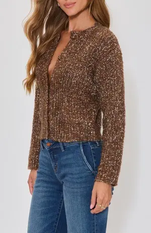 VICI Button-detailed Crewneck Cardigan