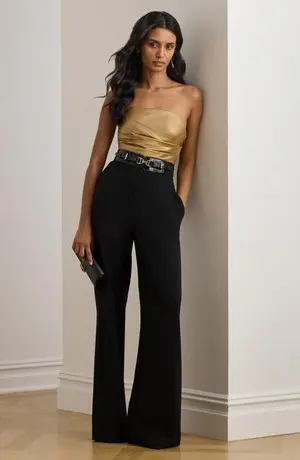 Ralph Lauren Strapless Double Crepe Top