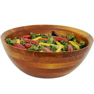 FRIELING Rubberwood Conical Bowl