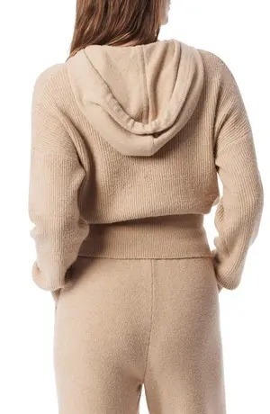DO BY DEE OCLEPPO Delaney Rib Sweater Hoodie - Heather Chanterelle